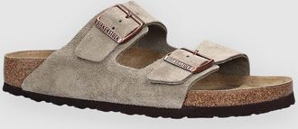 Birkenstock Arizona Suede Leather Sandalen taupe