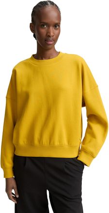 Tom Tailor Damen 1048336 Loose Fit Sweatshirt, 38219-Mustard Yellow, S