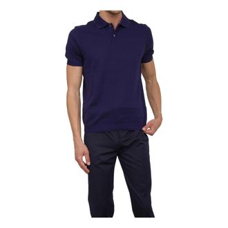 Corneliani Klassisches Polo-Shirt f&uuml;r M&auml;nner - - Tops - Herren - Blau - 3XL
