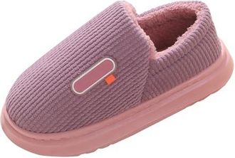 Generic Pantoufles en peluche pour homme et femme - En mousse à mémoire de forme - Fermés - Chaudes - Doublées - En coton à mémoire de forme - Confortables - 