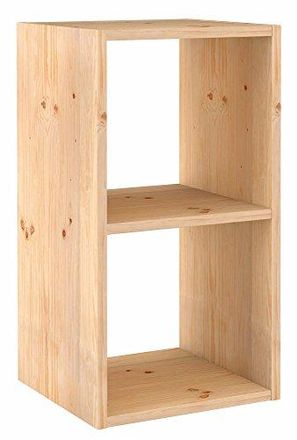 Astigarraga Europe & Nature Etagere 2 Cubes, Bois, 36.8 x 33 x 70.8 cm