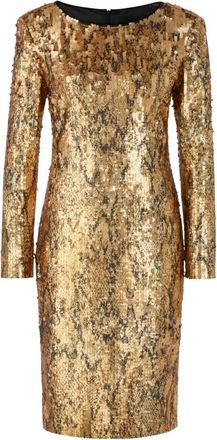 Marc Cain Femme, Robes, Jaune, Taille: 40 FR Sequin Dress