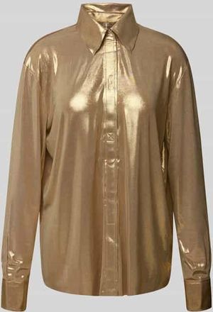 Norma Kamali Hemdbluse mit verdeckter Knopfleiste