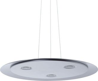 Massive H&auml;ngeleuchte led Pendellampe Esszimmer Pendelleuchte Wohnzimmerlampe, aus Metall chromfarben, 3x led 7,5W 350Lm warmwei&szlig;, DxH 50x150 cm