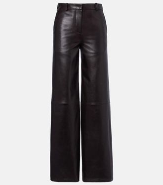 Nour Hammour Weite Hose Coda aus Leder