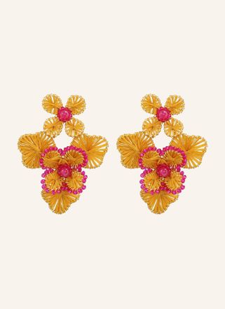 Lott. Gioielli Lott.Gioielli Ohrh&auml;nger Debby Double Flower L Orange/Fuchsia By Glambou orange