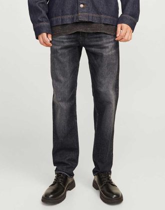 Jack & Jones Regul&auml;r geschnittene Jeans aus blauem Denim