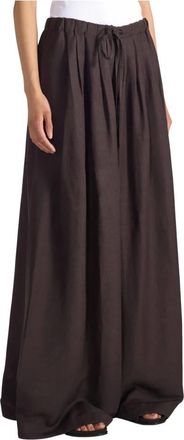 Liviana Conti Femme, Pantalons, Brun, Taille: 36 FR Wide Pantalons