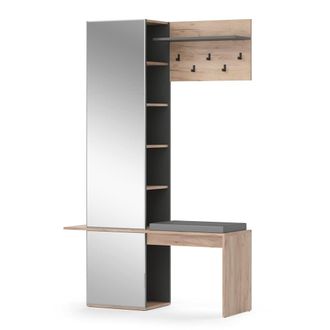 Vicco Garderobe Adeline, Flurgarderobe, Goldkraft Eiche, 120 x 190 cm