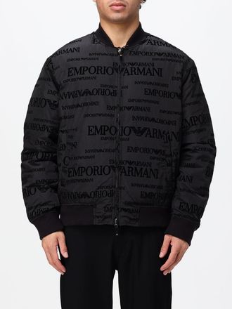 Emporio Armani Gepolsterte Nylon-Bomberjacke von mit Bomberkragen und Rei&szlig;verschluss