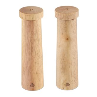 Navaris Salz und Pfeffer Mühle Set - Gewürzmühle Grinder Streuer für Gewürze - Salzstreuer Pfefferstreuer aus Holz - zum Mahlen - nachfüllbar