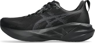 Asics Novablast 5 Damen-Laufschuhe, Schwarz, Grau (Black/Carrier Grey), 40.5 EU