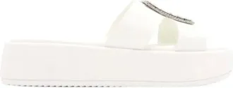 Laura Biagiotti Femme, Chaussures, Blanc, Taille: 40 EU Flip Flops & Tongs