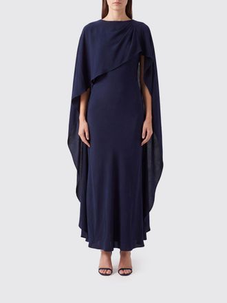 SIMKHAI Robe de soir&eacute;e longue sans manches en m&eacute;lange de coton &agrave; col rond
