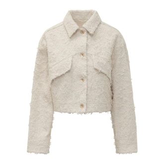 Brunello Cucinelli Femme, Vestes, Beige, Taille: 40 FR Veste Courte