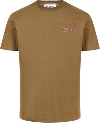 Iceberg Homme, Tops, Vert, Taille: L Cotton Jersey T-Shirt