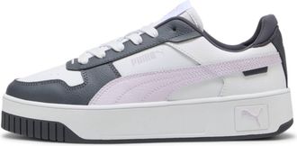 Puma Damen Carina Street Sneaker, White-Lilac Frost-Galactic Gray, 37 EU