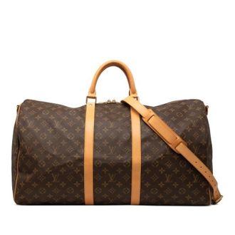 Louis Vuitton Pre-owned Keepall Bandouliere 55 - - Pre-owned - Damen - Braun - ONE SIZE