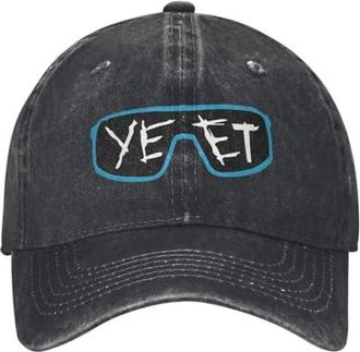 Generic Casquette Masculine, Lunettes Unisexes Yeet Lutteur de Lutte Jey USO Casquettes imprim&eacute;es Casquette de Baseball Classique lav&eacute;e d&eacute;lav&eacute;e Cadeau Ajustab