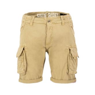 Alpha Industries Homme, Shorts, Beige, Taille: W31 Crew Short