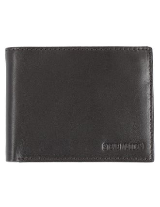 Steve Madden Herren Ledergeldbörse mit Extra Kapazität, Aufgesetzte Klapptaschen Geldbörse, Braun (Handschuh)