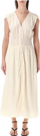 Sessun Femme, Robes, Beige, Taille: 38 FR Galiane Midi Dress