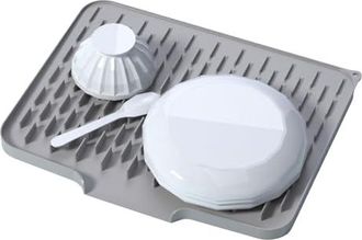 Generic Tapis de drainage en silicone - Tapis de drainage pour comptoir de cuisine - Tapis de s&eacute;chage de vaisselle avec isolation en silicone, tampon isolant 