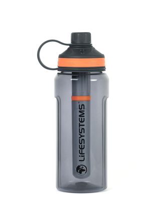 Lifesystems Wasserfilter-Reinigungsflasche f&uuml;r Reisen und den t&auml;glichen Gebrauch entfernt Viren, Bakterien, Chemikalien und Mikroplastik, 1 Liter