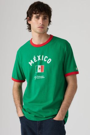 Levi's T Shirt Ringer Levis M&eacute;xico - Homme - Vert / X Mexico - 2XL