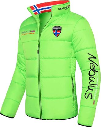 Nebulus Herren Jacke EXODUS, warme Outdoorjacke, praktische & vielseitige &Uuml;bergangs- & Winterjacke, green_flash-sc - XXL