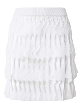 Missoni minijupe à motif géométrique - Blanc