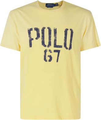Polo Ralph Lauren Homme, Tops, Jaune, Taille: S Logo-print T-Shirt