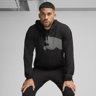 Puma Train All Day Big Logo Gewebte Jacke Herren, Kleidung, Schwarz, XL