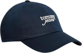 Tommy Hilfiger Tjw Script Logo Cap - - Accessories - Damen - Blau - ONE SIZE