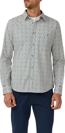 s.Oliver Slim Fit: Gemustertes Hemd aus Baumwollstretch