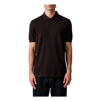 Fred Perry Polo &agrave; double liser&eacute; - Homme - Tops - Brun - Taille: M