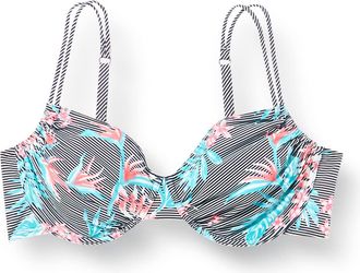 Firefly Damen Malisa II Bikini-Oberteil, Flower/Stripe, 40C