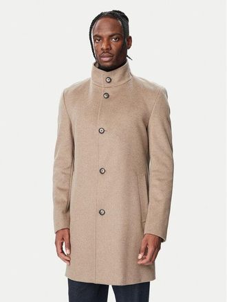 HUGO BOSS Wollmantel H-Hyde-SU-264 50571853 Braun Slim Fit