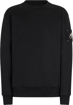 Moose Knuckles Homme, Sweatshirts et sweats &agrave; capuche, Noir, Taille: XL SweaT-shirt ras du cou