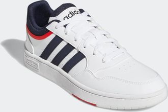 adidas Sneaker ADIDAS SPORTSWEAR HOOPS 3.0, Damen, Gr. 44,5, wei&szlig; (cloud wei&szlig;, legend ink, vivid rot), Synthetik, Textil, Schuhe Sneaker, Topseller