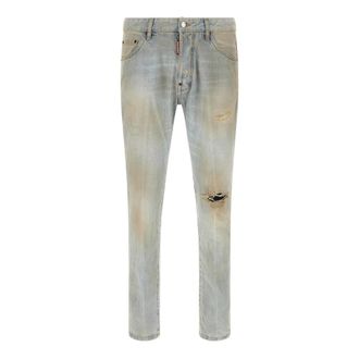 Dsquared2 Homme, Jeans, Bleu, Taille: 2XL Teddy Jeans