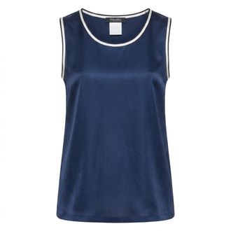 Max Mara Damen, Oberteile, Blau, SGr&ouml;&szlig;e