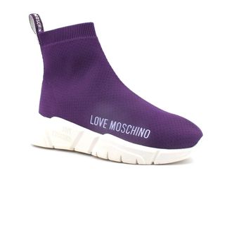 Love Moschino Running Elastic Sock Sneaker - - Shoes - Damen - Lila - 37 EU