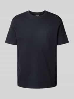 Strellson T-Shirt mit geripptem Rundhalsausschnitt Modell Fisher
