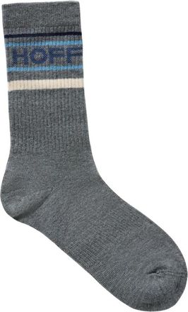 Hoff Graue Logo-Socken Retro-Design - - Underwear - unisex - Grau - L