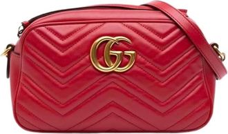 Gucci Pre-owned Sac bandouli&egrave;re matelass&eacute; - Femme - Pre-owned - Rouge - Taille: ONE Size