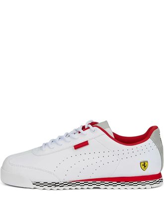 Puma x Ferrari Roma baskets à design perforé White/Red - Blanc