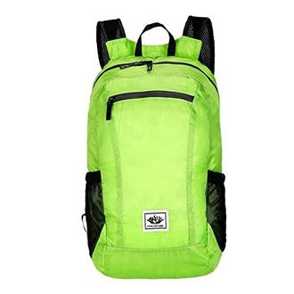 Generic Sacs &agrave; dos en maille pour &eacute;cole sac &agrave; dos de grande capacit&eacute; l&eacute;ger imprim&eacute; voyage sport sac &agrave; dos tiss&eacute; sac &agrave; dos, Vert, taille unique