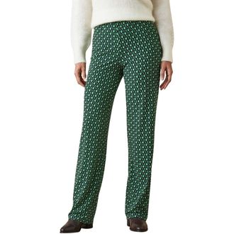 Daxon by - Pantalon &eacute;lastiqu&eacute; en cr&ecirc;pe fluide