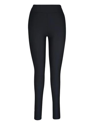 Dorothee Schumacher side-ruched leggings - Schwarz